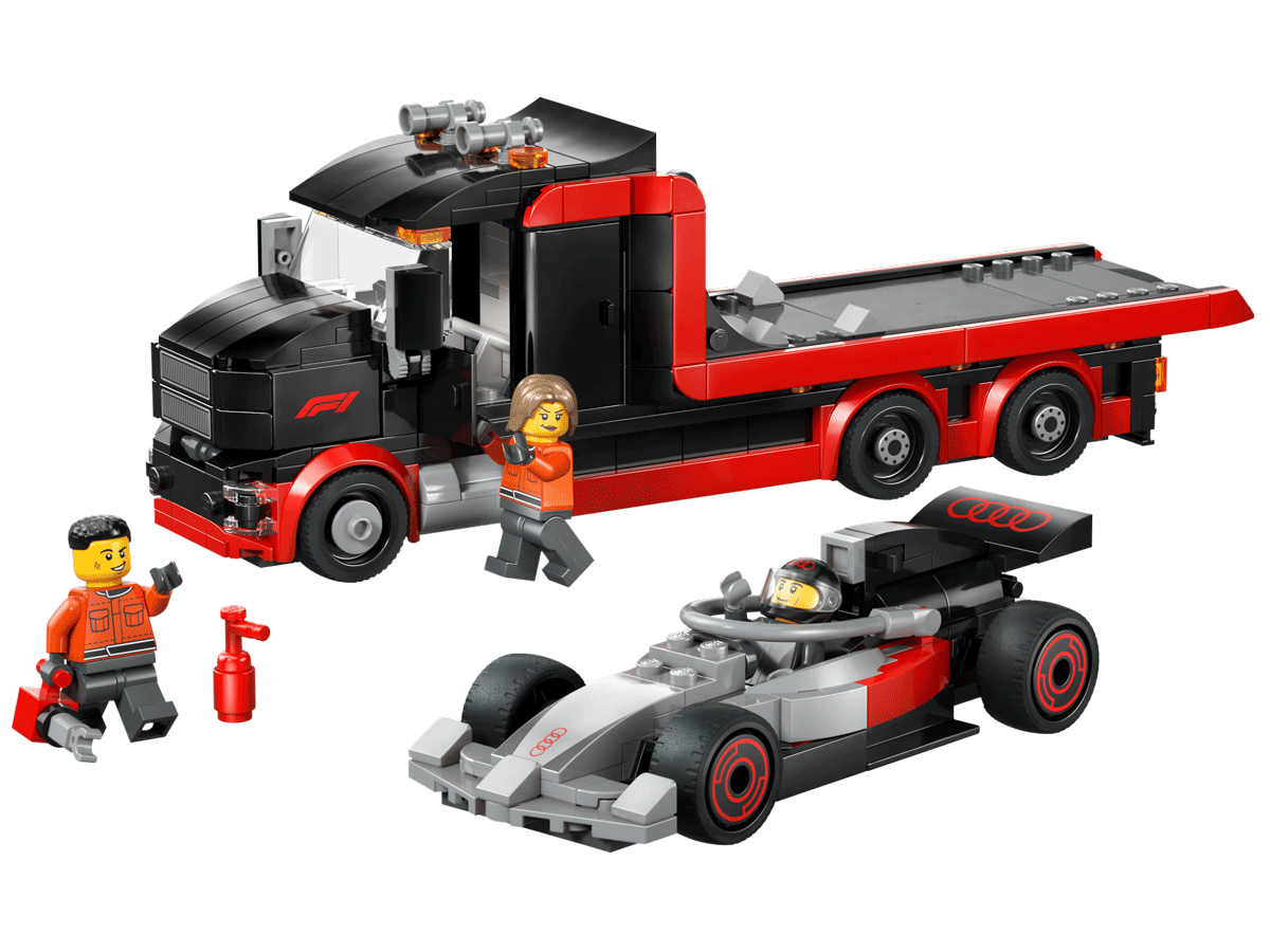 60493 F1 Display Truck with Audi F1 Race Car | BrickNav